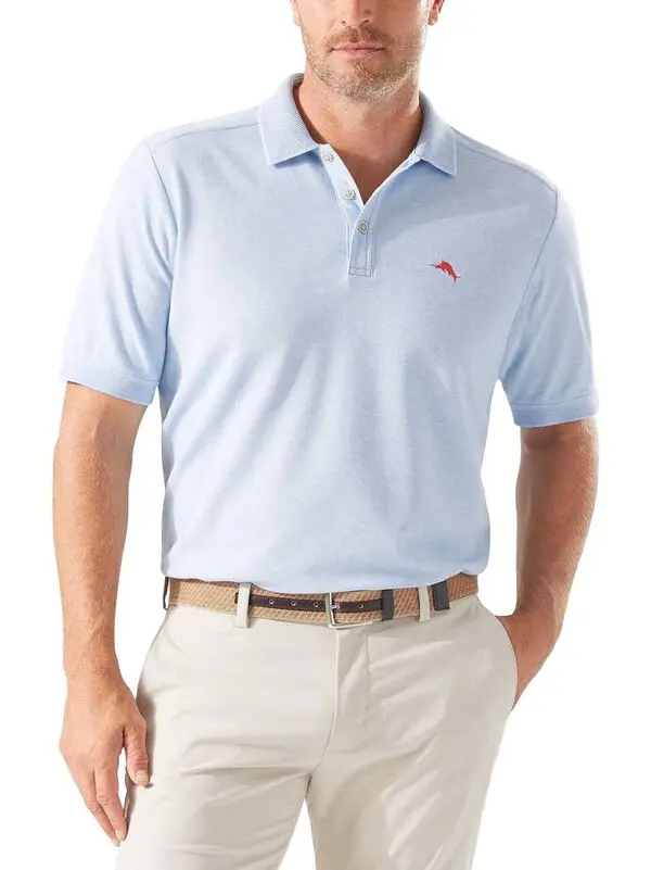 Tommy Bahama Emfielder 2.0 Islandzone® Performance Polo - Light Sky Heather