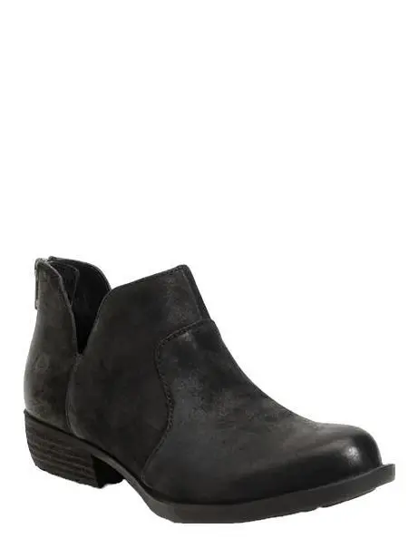 BØRN Kerri Bootie - Black Distressed Leather