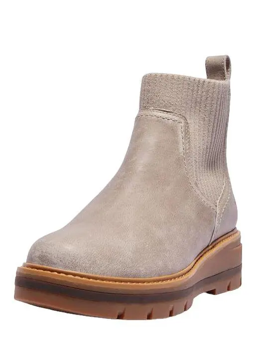 Timberland Cervinia Valley Platform Lug Sole Chelsea Boot - Lt Taupe Full Grain