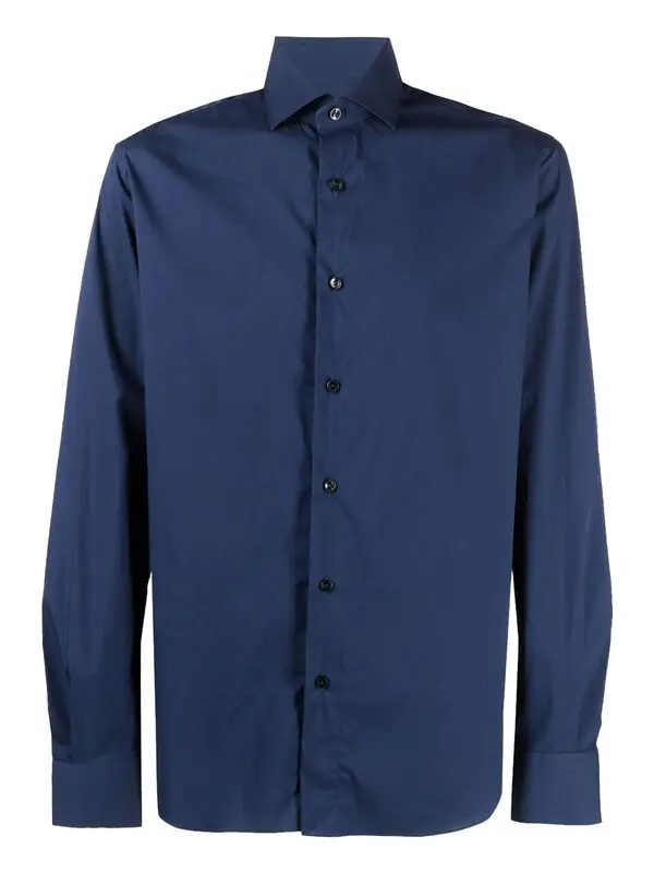 XACUS Long-sleeve Regular Fit Shirt - Blue