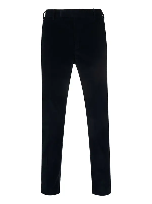 PT TORINO Slim-fit Velvet Trousers - Blue