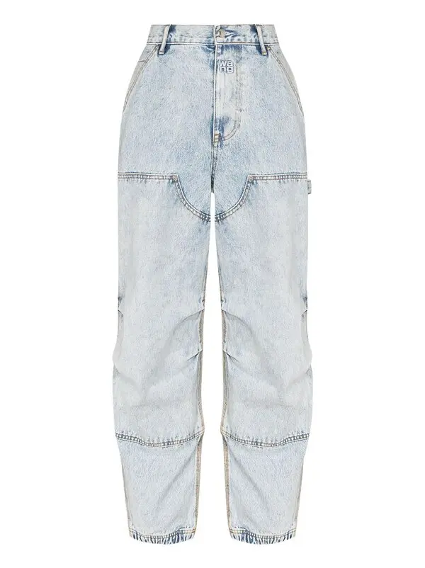Alexander Wang Wide-leg Panelled Jeans - Blue
