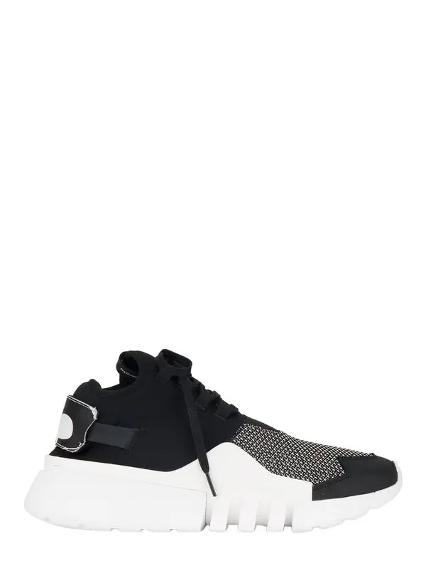 Y3 Ridged-sole Sneakers - Black