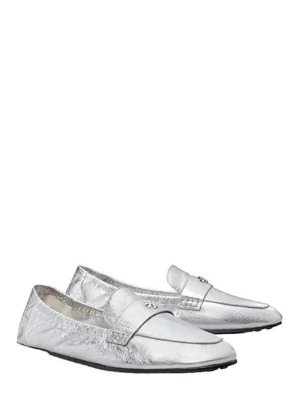 Tory Burch Ballet Loafer - Shiny Silver