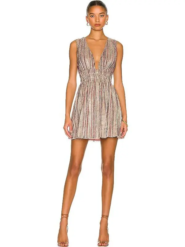 House Of Harlow 1960 X Edie Mini Dress - Metallic Multi