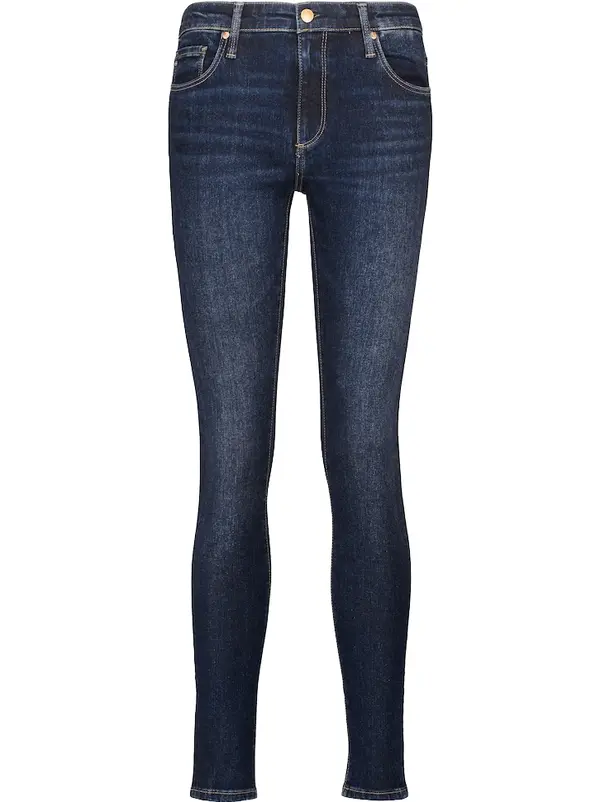 Ag Farrah High-rise Skinny Jeans - Blue