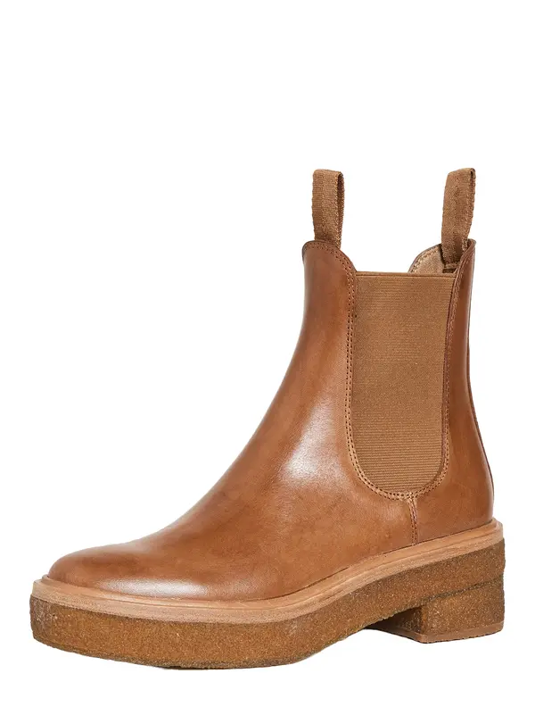 LOEFFLER RANDALL Raquel Crepe Sole Chelsea Boots - Safari