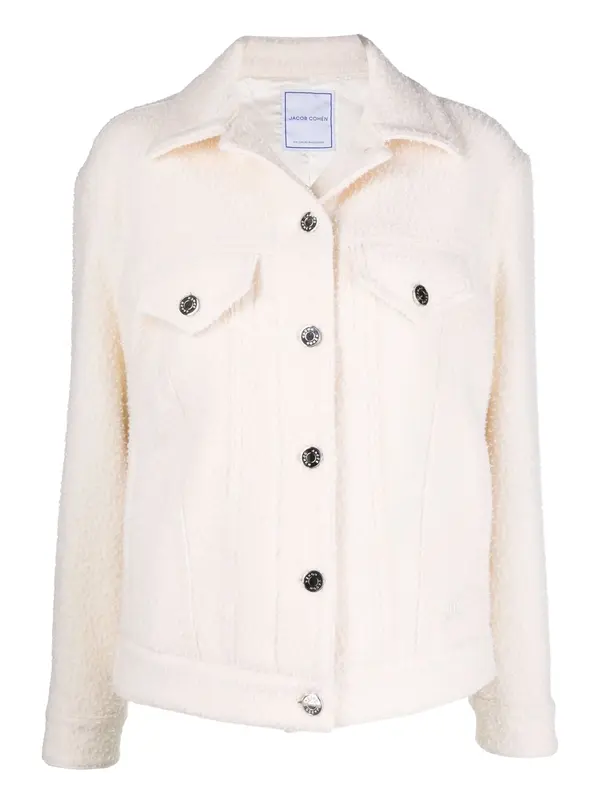 Jacob Cohen Textured Wool Jacket - Neutrals