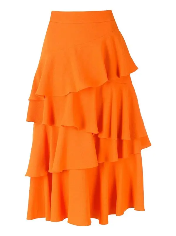 OLYMPIAH Fresia Midi Skirt - Orange