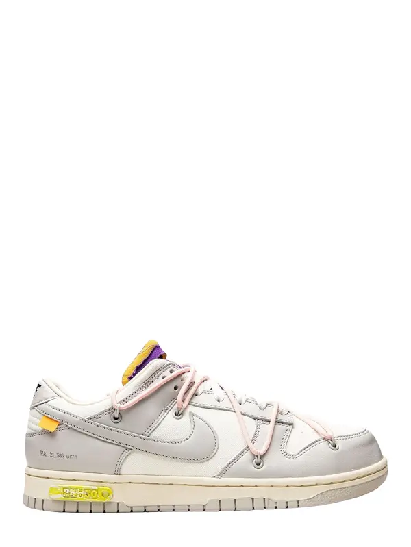 Nike X Off White Dunk Low Lot 24 Sneakers - White