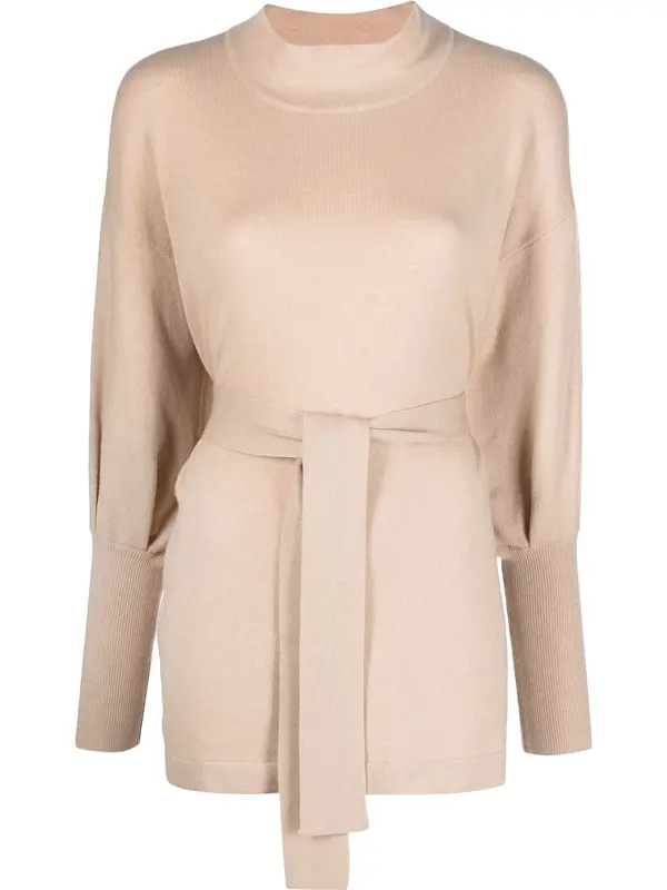 Fabiana Filippi Belted Jumper - Neutrals