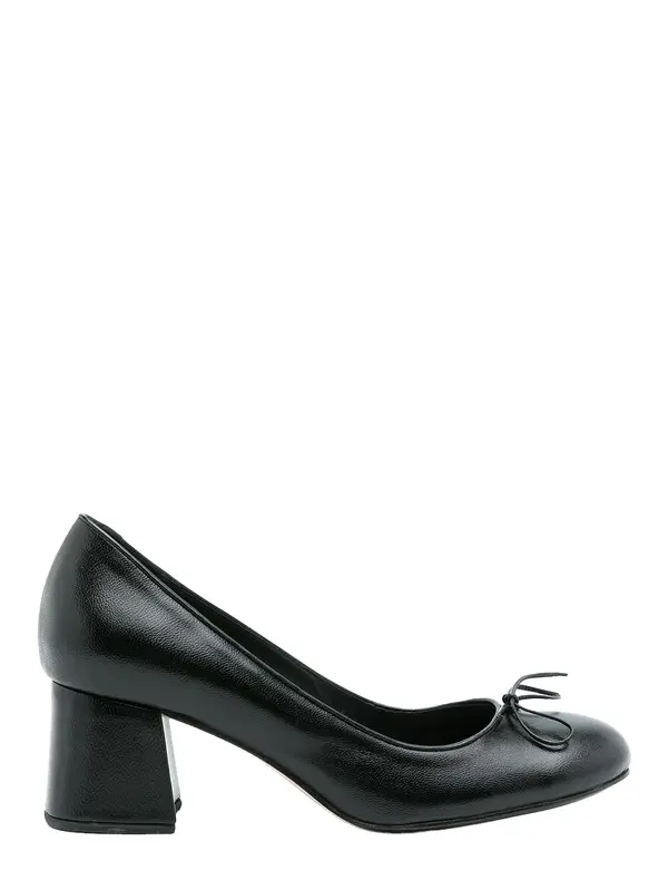 STUDIO CHOFAKIAN Sandy Leather Pumps - Black