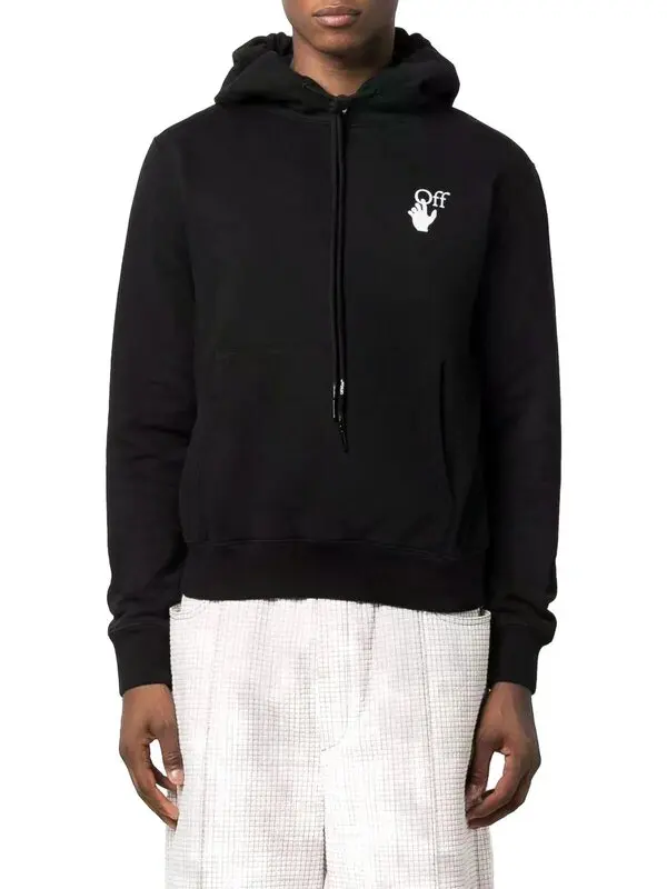 Off-White Arrows-print Logo Hoodie - Black