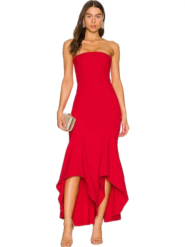 LOVERS AND FRIENDS Urgonia Gown - Berry Red