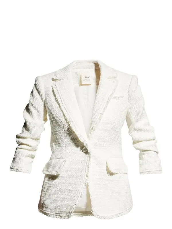 Cinq À Sept Khloe Boucle Blazer - Gardenia