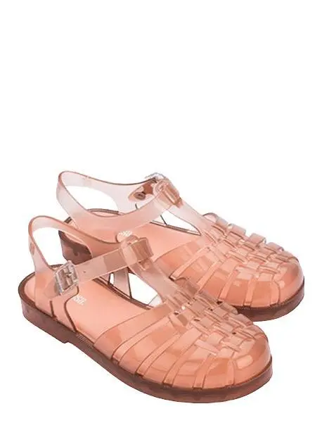 Melissa Possession Jelly Fisherman Sandal - Light Beige/transp
