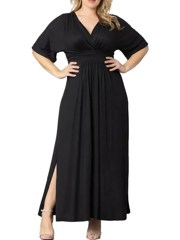 KIYONNA Vienna Maxi Dress - Black Noir