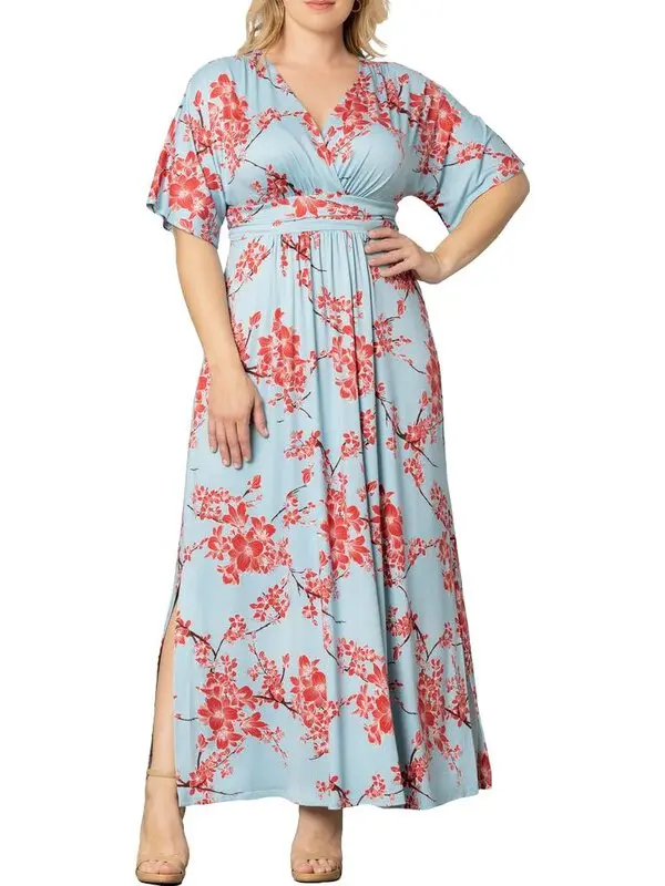 KIYONNA Vienna Maxi Dress - Light/pastel Blue