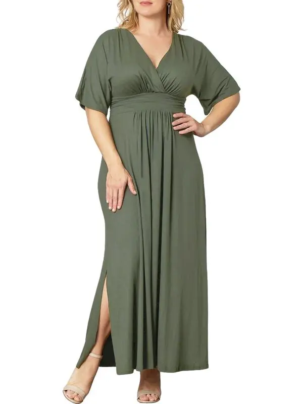 KIYONNA Vienna Maxi Dress - Matcha Green Tea
