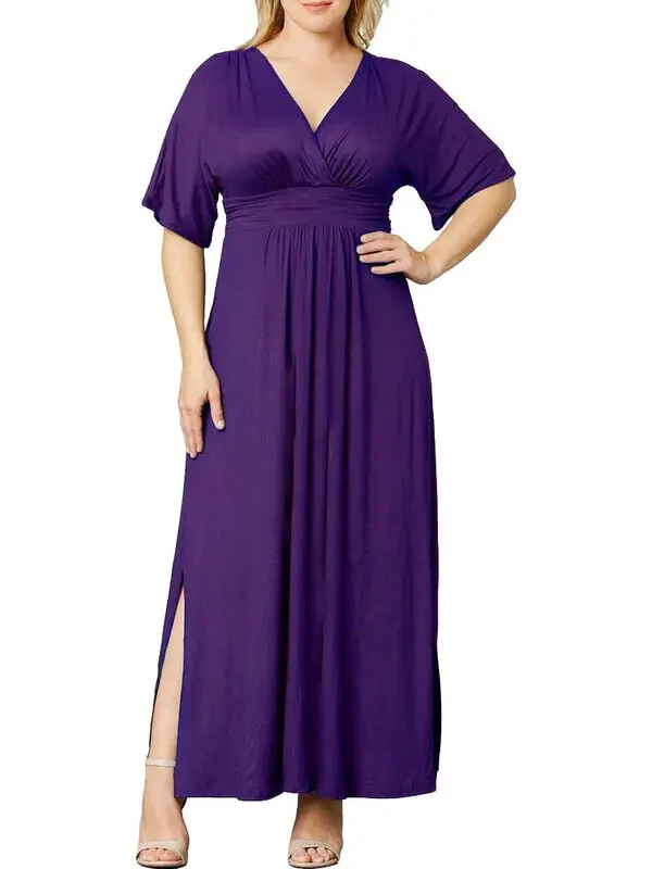 KIYONNA Vienna Maxi Dress - Plum Passion