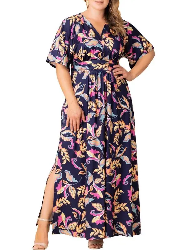 KIYONNA Vienna Maxi Dress - Talavera Motif