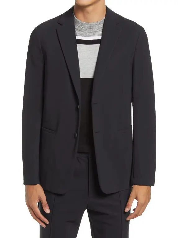 Theory Clinton Precision Ponte Knit Blazer - Black