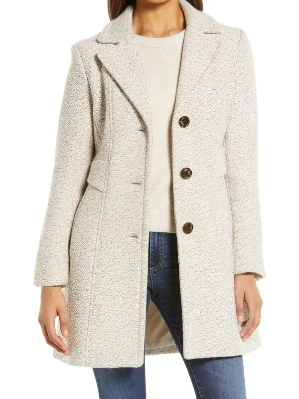 Gallery A-line Coat - Oatmeal