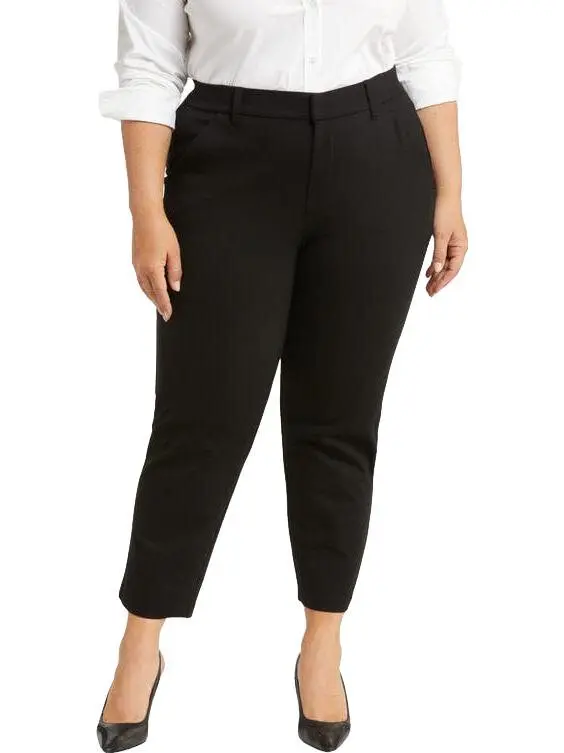 Wit & Wisdom Ab'solution Mid-rise Cropped Pants - Bk-black