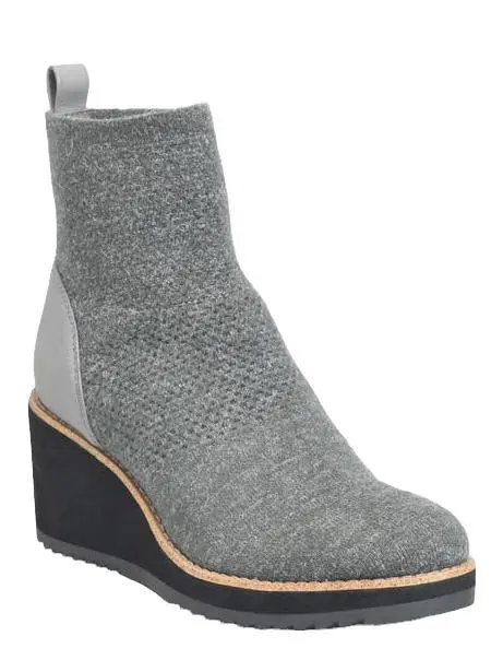 SOFFT Elaina Knit Wedge Bootie - Dark Grey