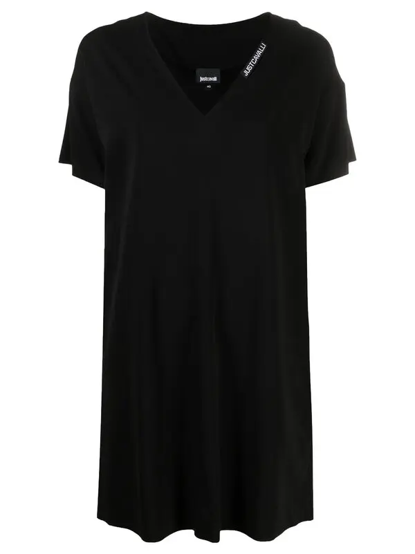 Just Cavalli V-neck Dress - Black