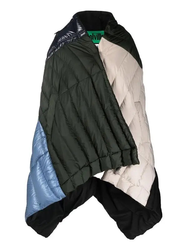 Colville Panelled Down Coat - Black