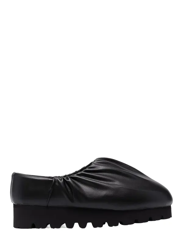 YUME YUME Camp Ruched Mules - Black