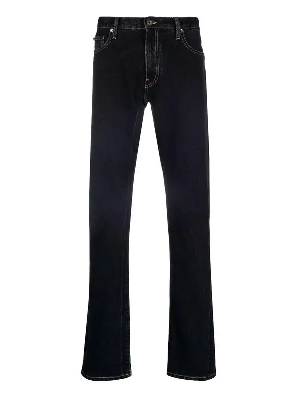 Off-White Diagonals Slim-fit Jeans - Blue