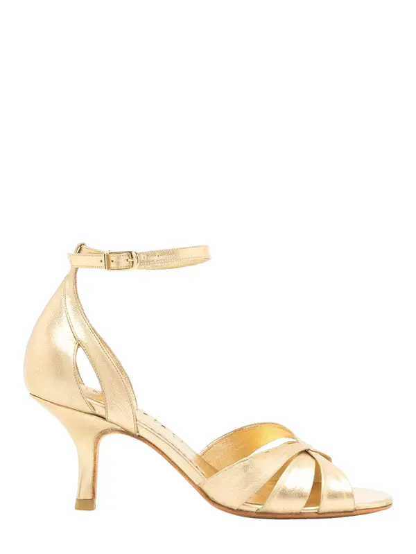 STUDIO CHOFAKIAN Tunnel Metallic Sandals - Gold