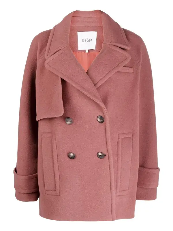 Ba&sh Pepite Double-breasted Coat - Pink
