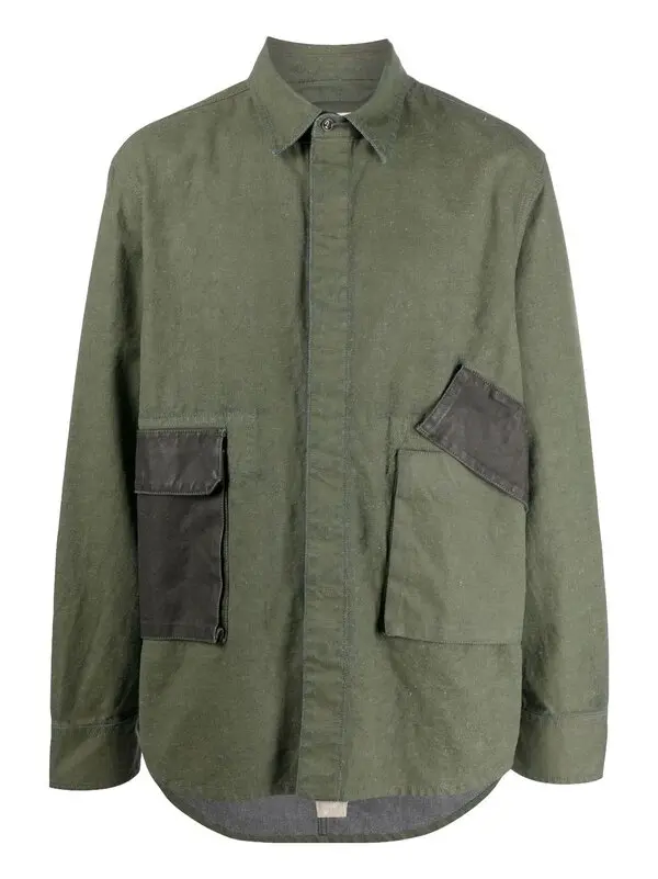 DIESEL® Waxed Canvas Overshirt - Green