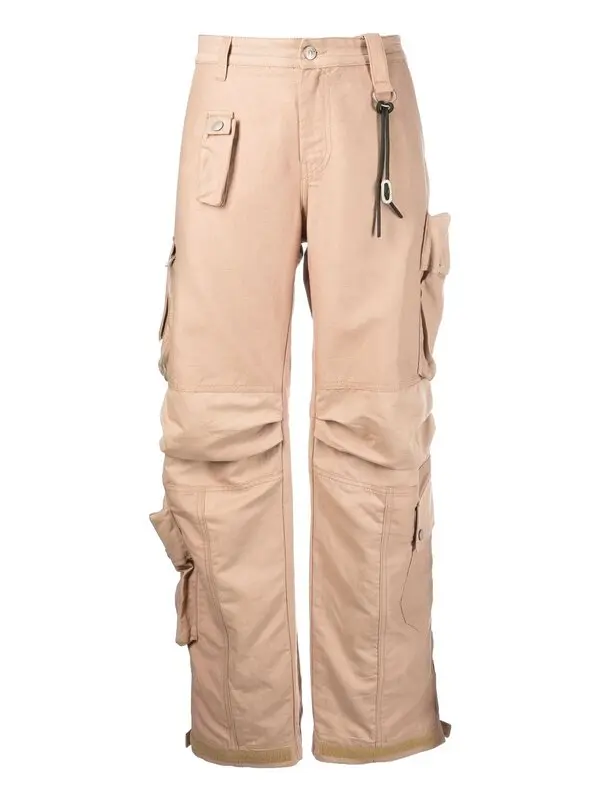 DIESEL® Cotton-linen Twill Cargo Pants - Neutrals