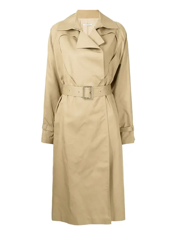 BOYAROVSKAYA Heart-cut Trench Coat - Brown
