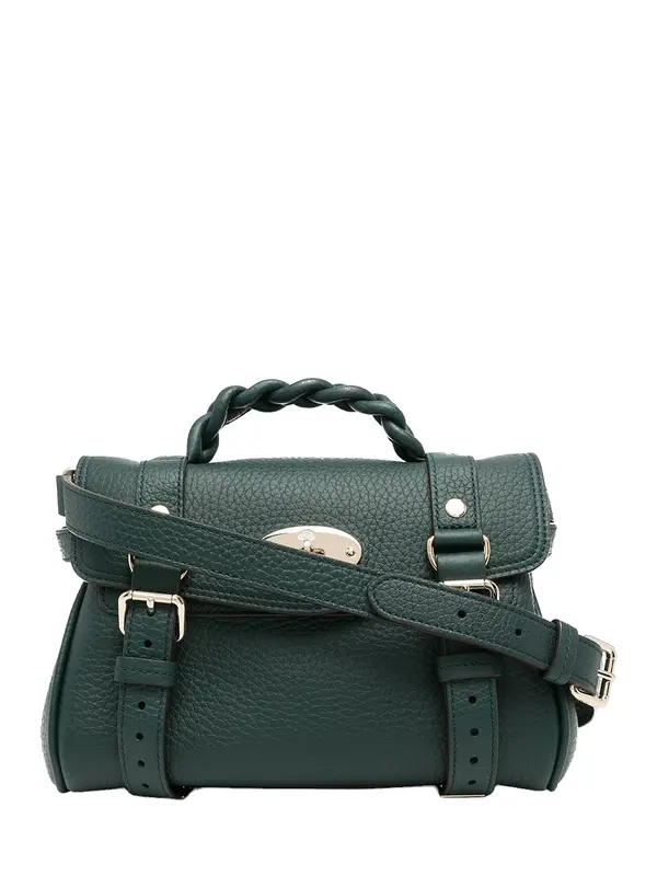 Mulberry Mini Alexa Heavy-grain Satchel - Green