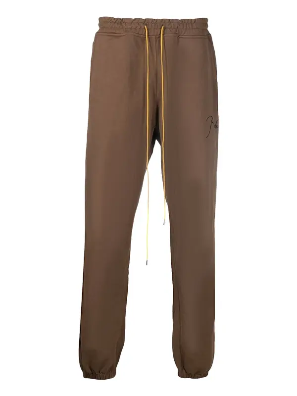 Rhude Drawstring-waist Track Trousers - Brown
