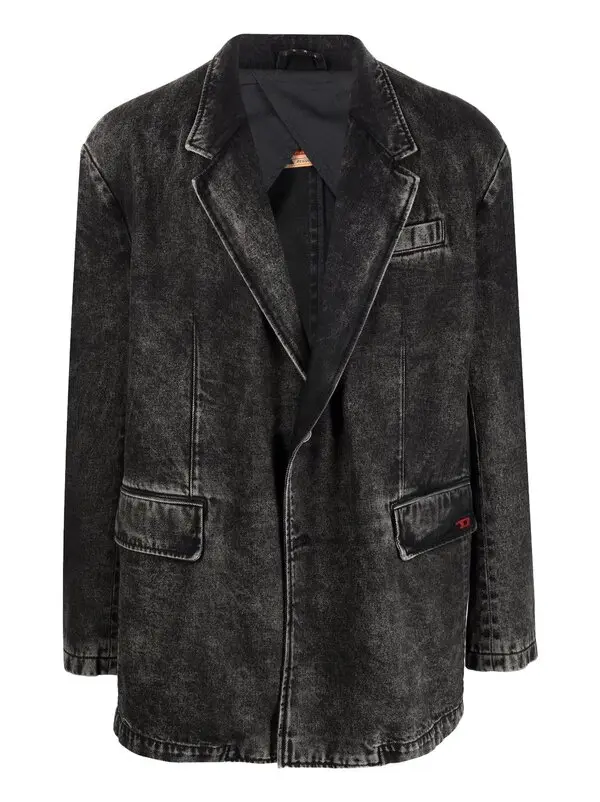 DIESEL® D-blaz Single-breasted Denim Blazer - Black