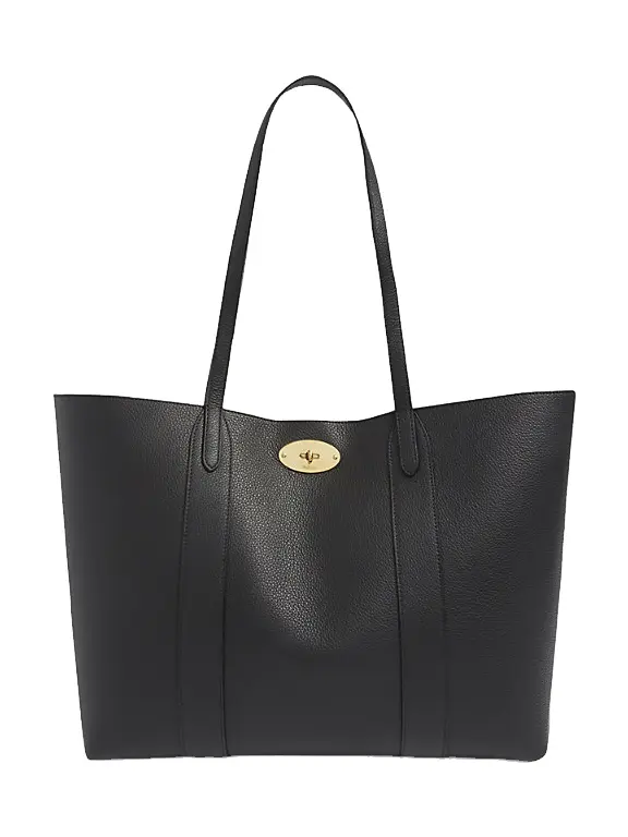 Mulberry Bayswater Leather Tote Bag - Black-oak