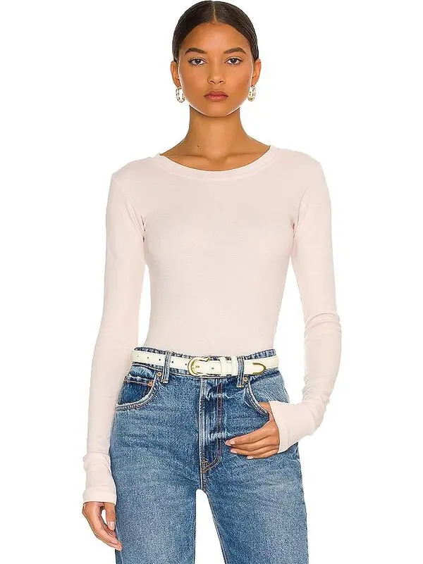 Lamade Long Sleeve Crew Neck Top - Soft Sand
