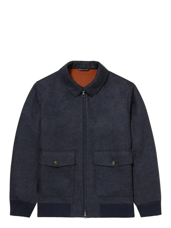 Loro Piana Caldwell Rain System Bomber Jacket - Blue
