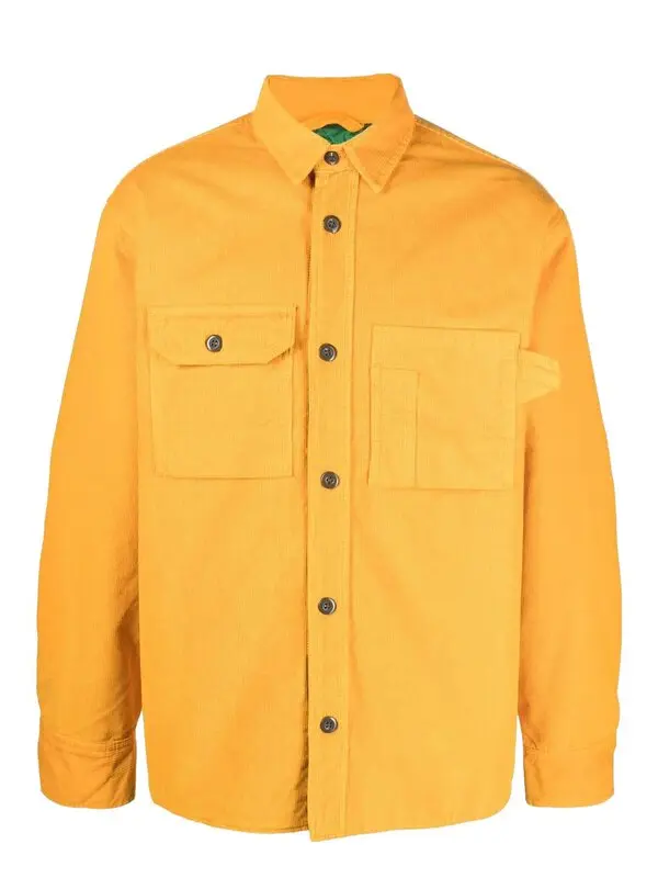 DIESEL® Button-up Overshirt Jacket - Yellow