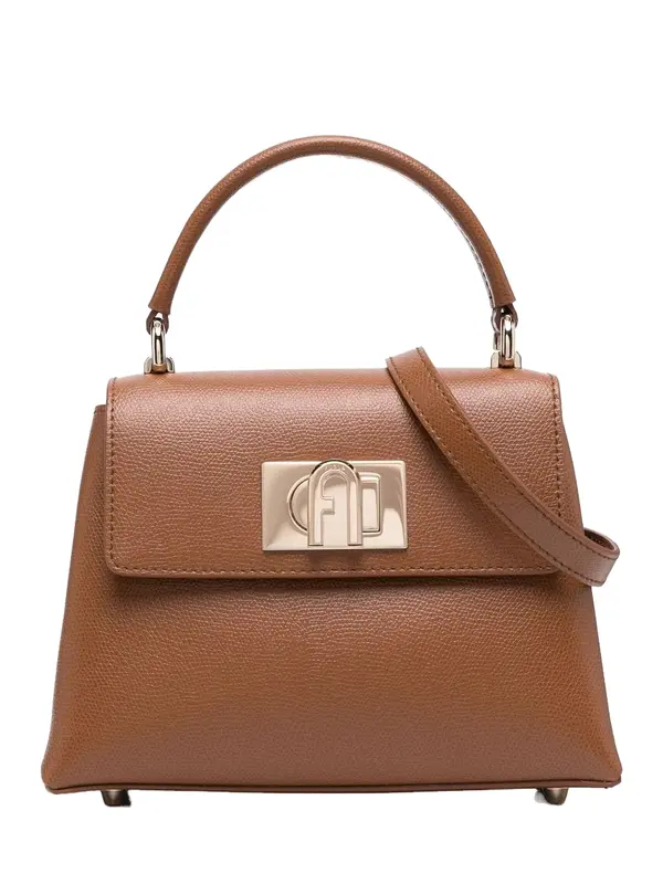 Furla 1927 Leather Tote - Brown