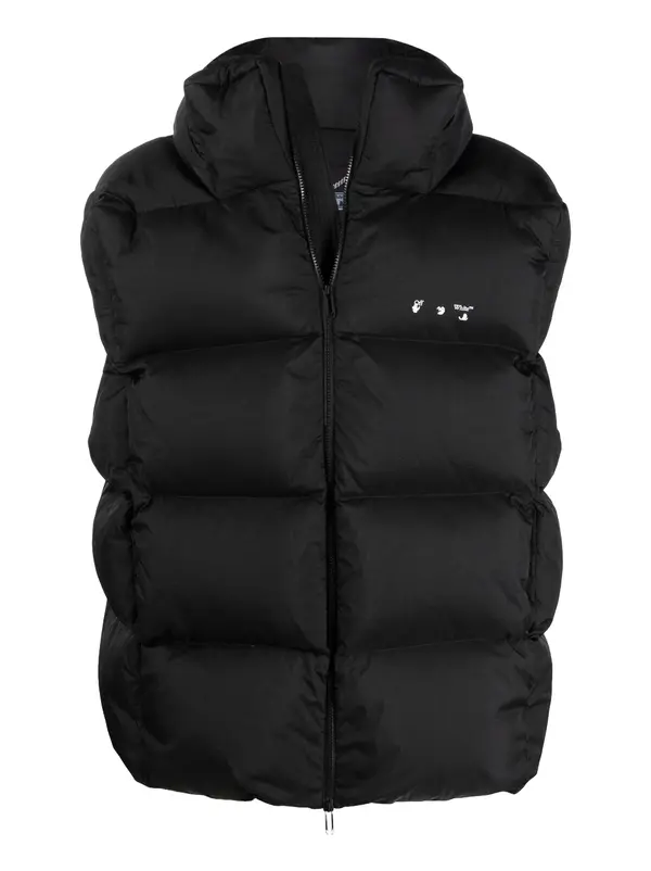 Off-White Logo-print Gilet - Black