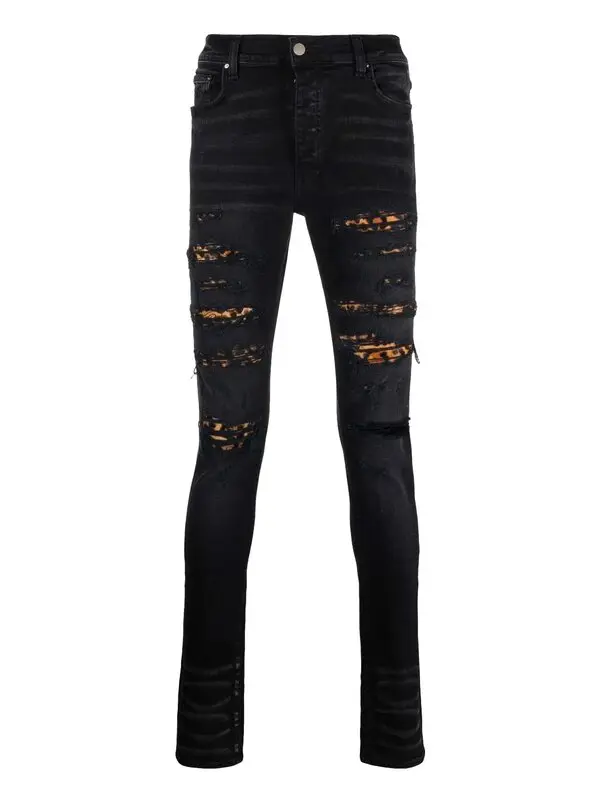 Amiri Mx1 Mid-rise Skinny Jeans - Black