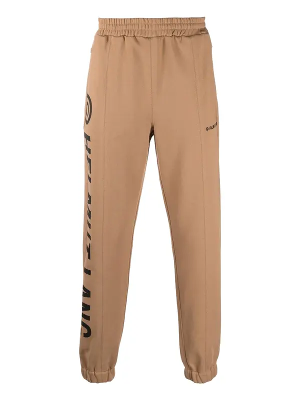 Helmut Lang Logo-print Track Pants - Brown