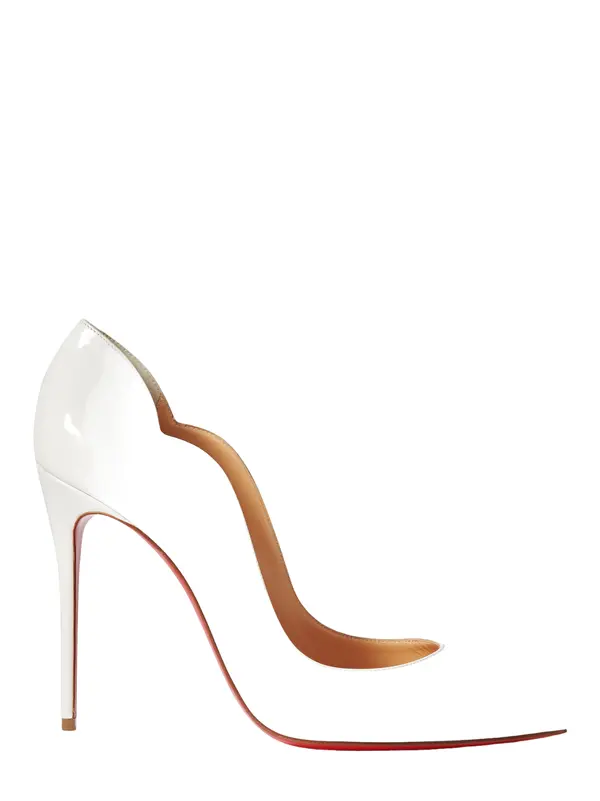 CHRISTIAN LOUBOUTIN Hot Chick 100 Patent-leather Pumps - White